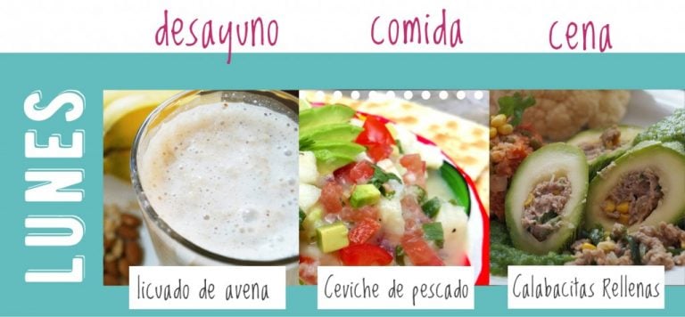 Menú Saludable para una semana GRATIS!