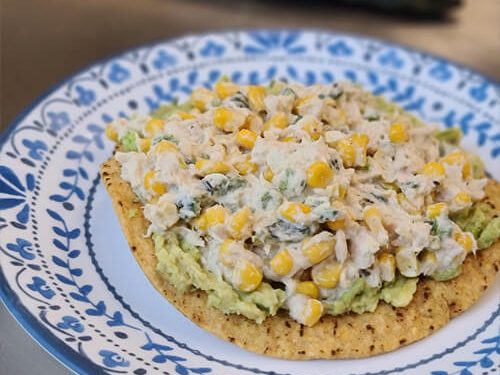 Tostadas De Pollo Con Mayonesa
