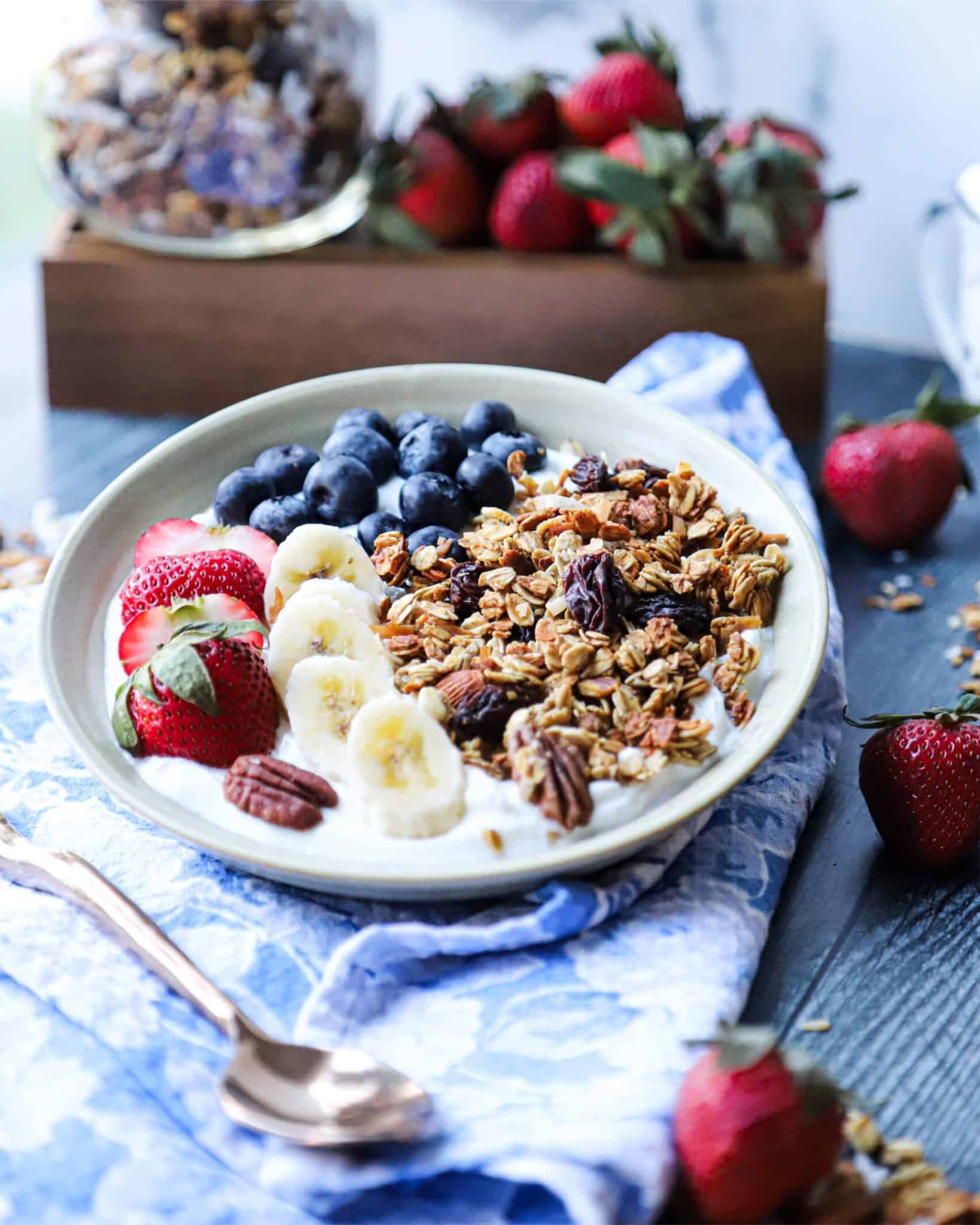 Deliciosa receta de Avena con Yogurt y frutas