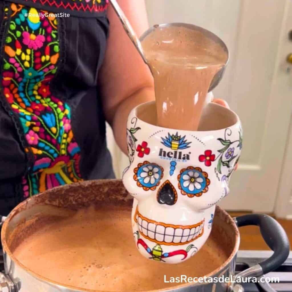 Chocolate caliente al estilo Mexicano