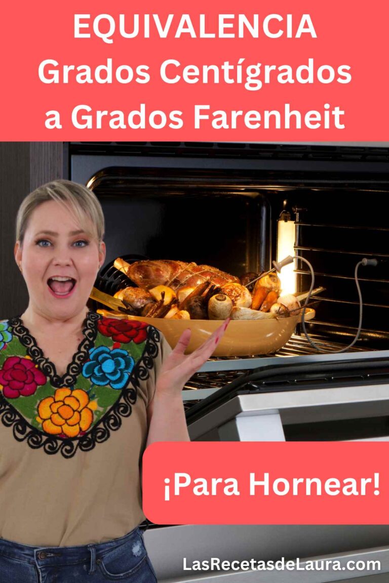 Equivalecia de Grados Centígrados a Grados Farenheit para Horno