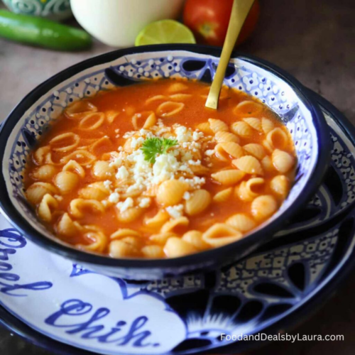 Receta Mexicana de Sopa de Conchitas